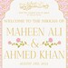 Nikkah Welcome Sign, Katb Al-kitab Welcome Sign, Katb Al-kitab, Mehndi ...