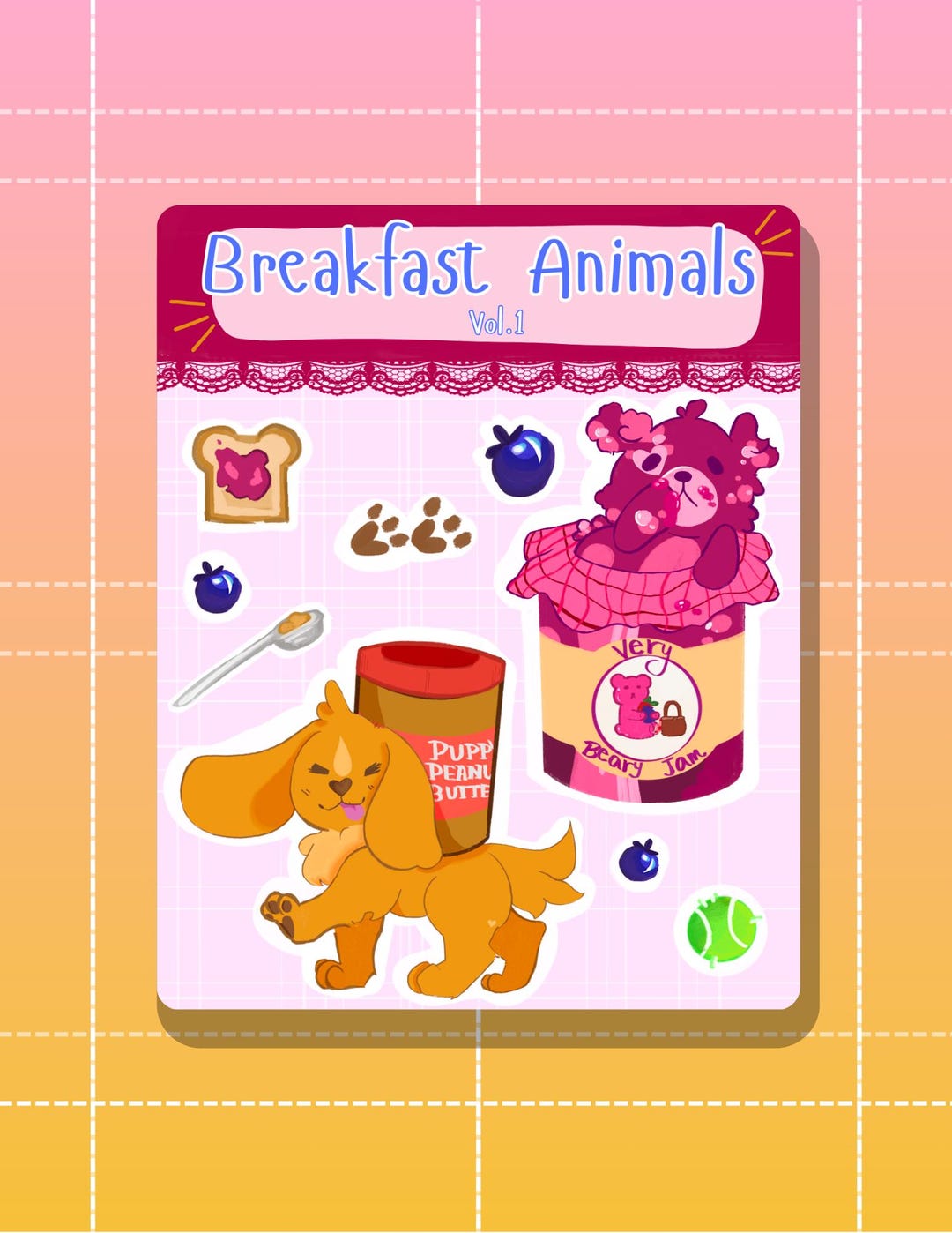 Breakfast Animals Volume 1 | Sticker Sheet - Etsy