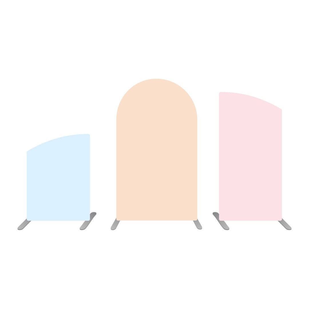 Trio Uneven Frames With Covers, Balloon Backdrop, Wedding Arch ...