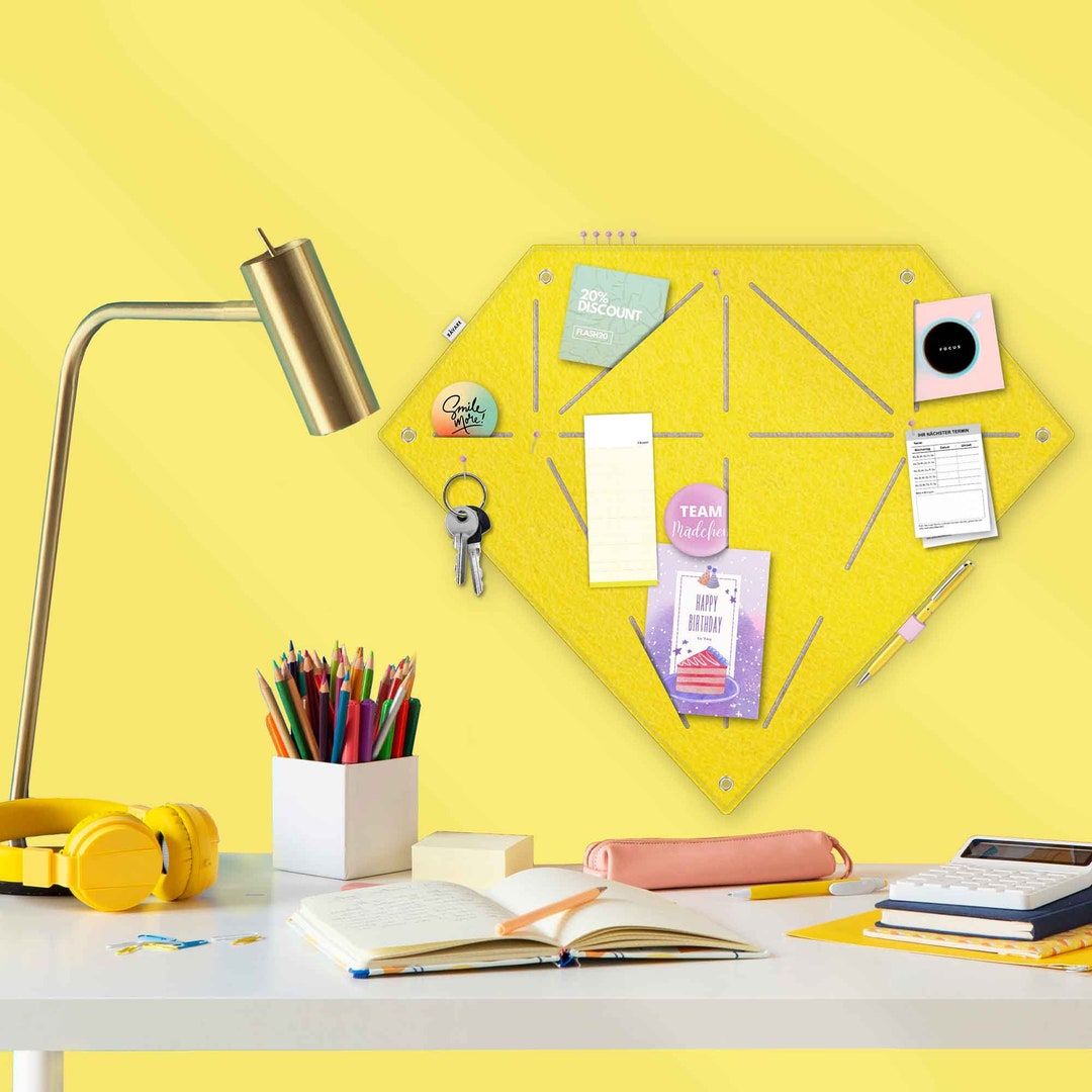 Memo Board for Sticking and Pinning in Diamond Shape, Modern Vision ...