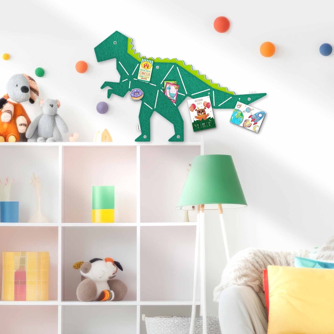 T-rex Pin Board Made of Felt for Sticking and Pinning, Memo Board for ...