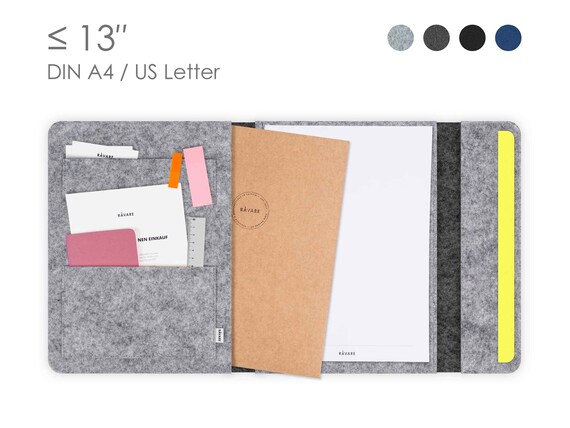Felt Document Folder Suitable for A4 Documents as Well as | Etsy