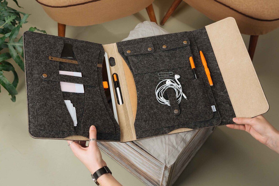 A4 Organizer Folder Made of Felt With Many Compartments, Suitable for ...