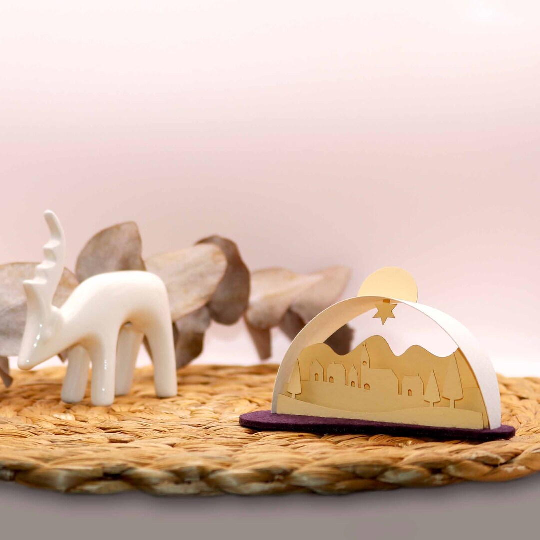 Mini Candle Arch for Assembling, DIY Christmas Post With Winter Motif ...