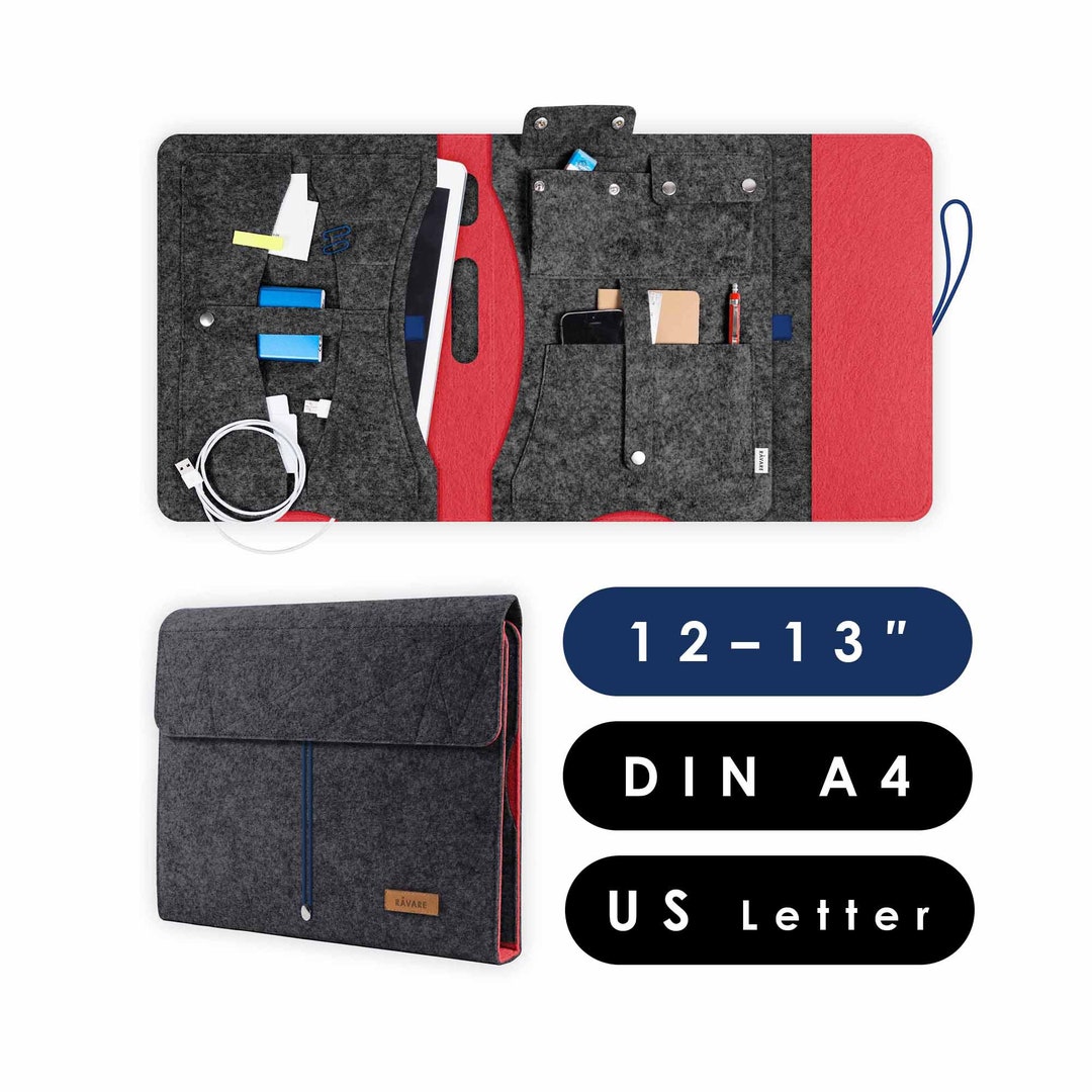 A4 Organizer Folder Made of Felt With Many Compartments, Suitable for ...