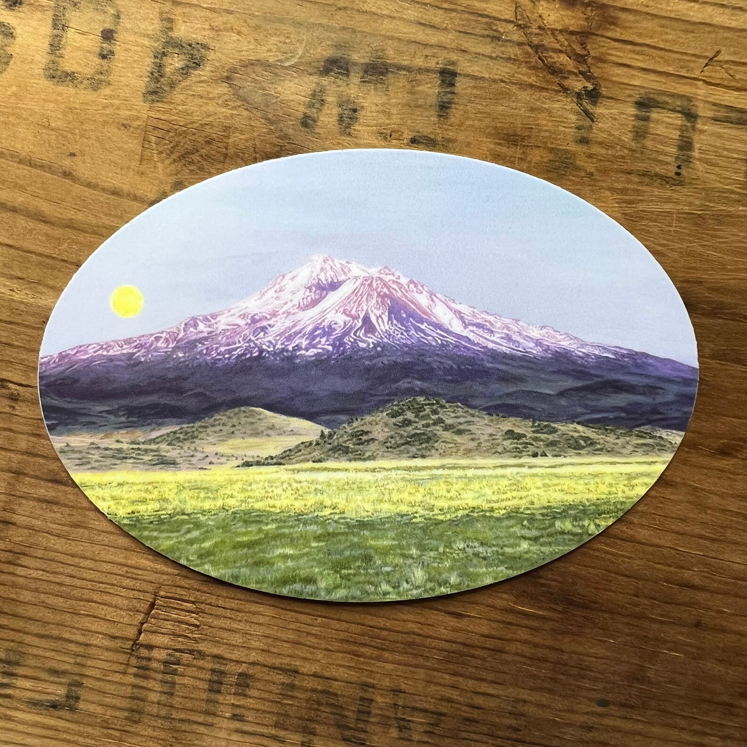 Mt.shasta Vinyl Sticker Waterproof Vinyl Decal Mountain - Etsy