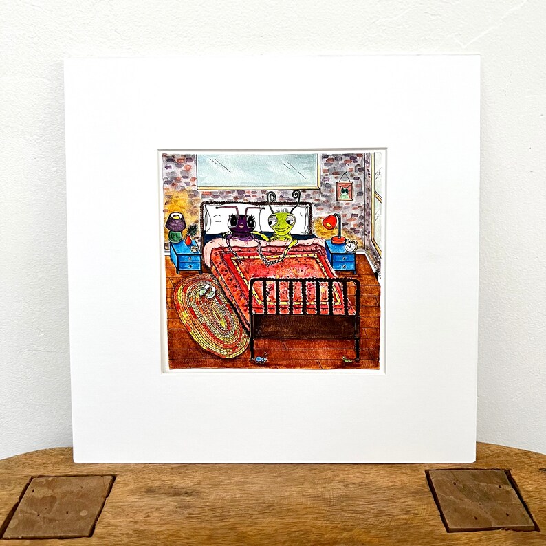 Snug as Bugs in a Rug Art Print Whimsical Watercolor - Etsy