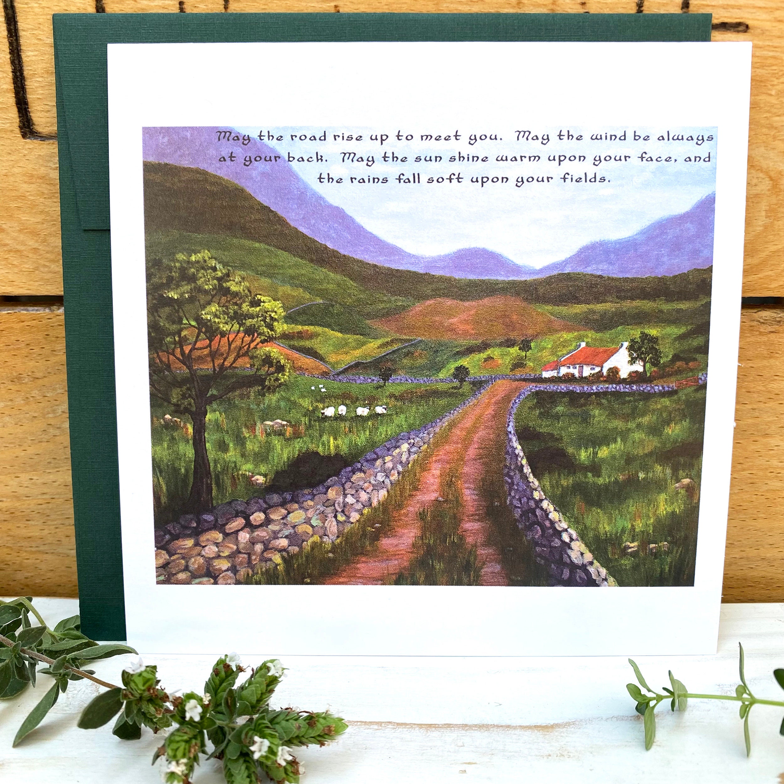 Irish Blessing Card, Ireland Greeting Card With Envelope, St Patricks ...