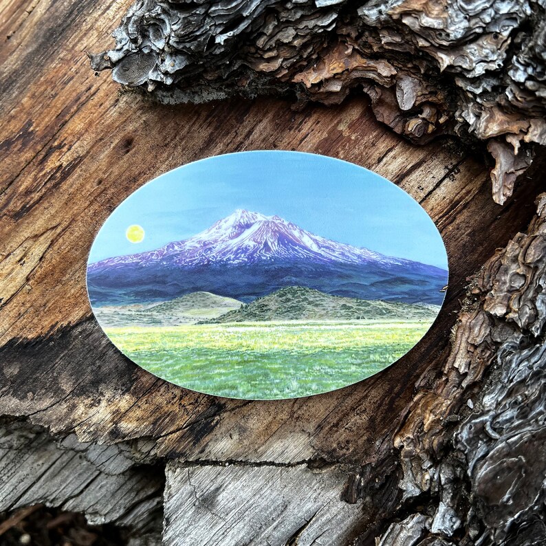 Mt.shasta Vinyl Sticker Waterproof Vinyl Decal Mountain - Etsy