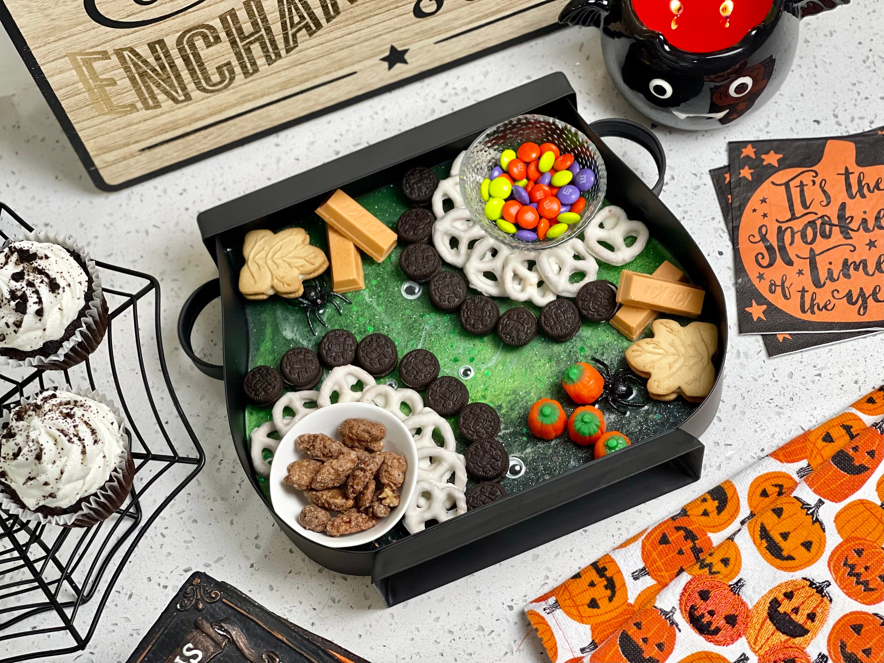 Halloween Spooky Cauldron Tray - Etsy