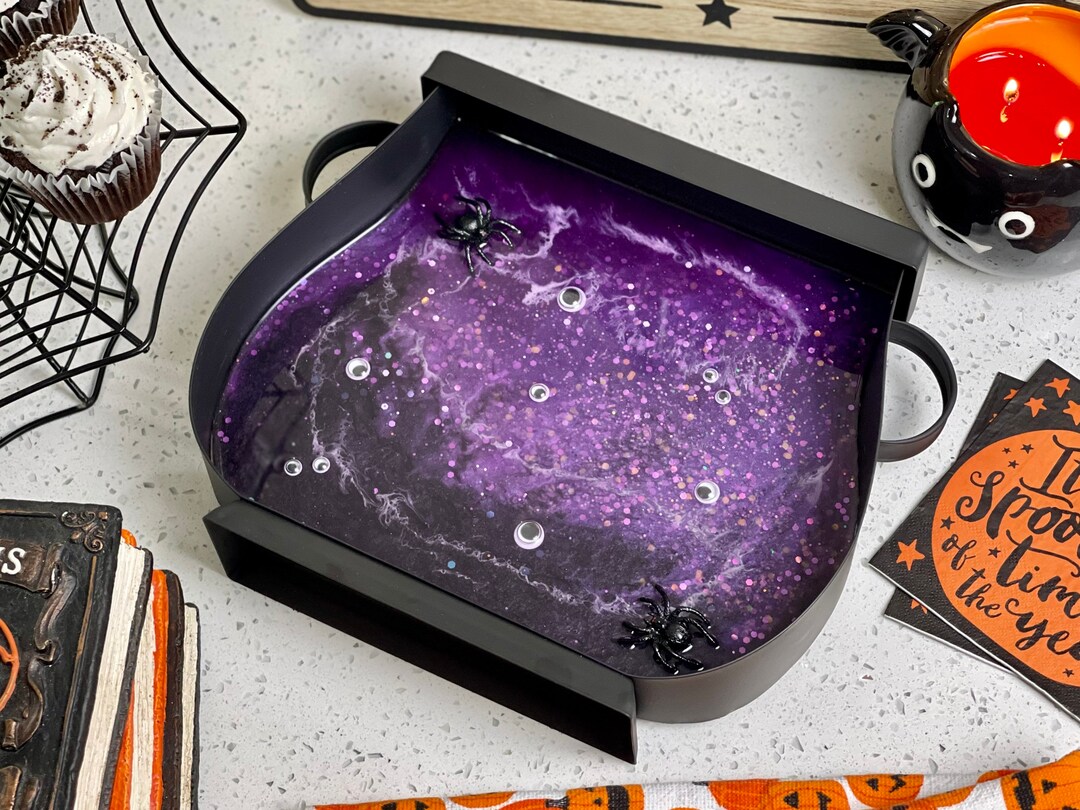 Halloween Spooky Cauldron Tray - Etsy