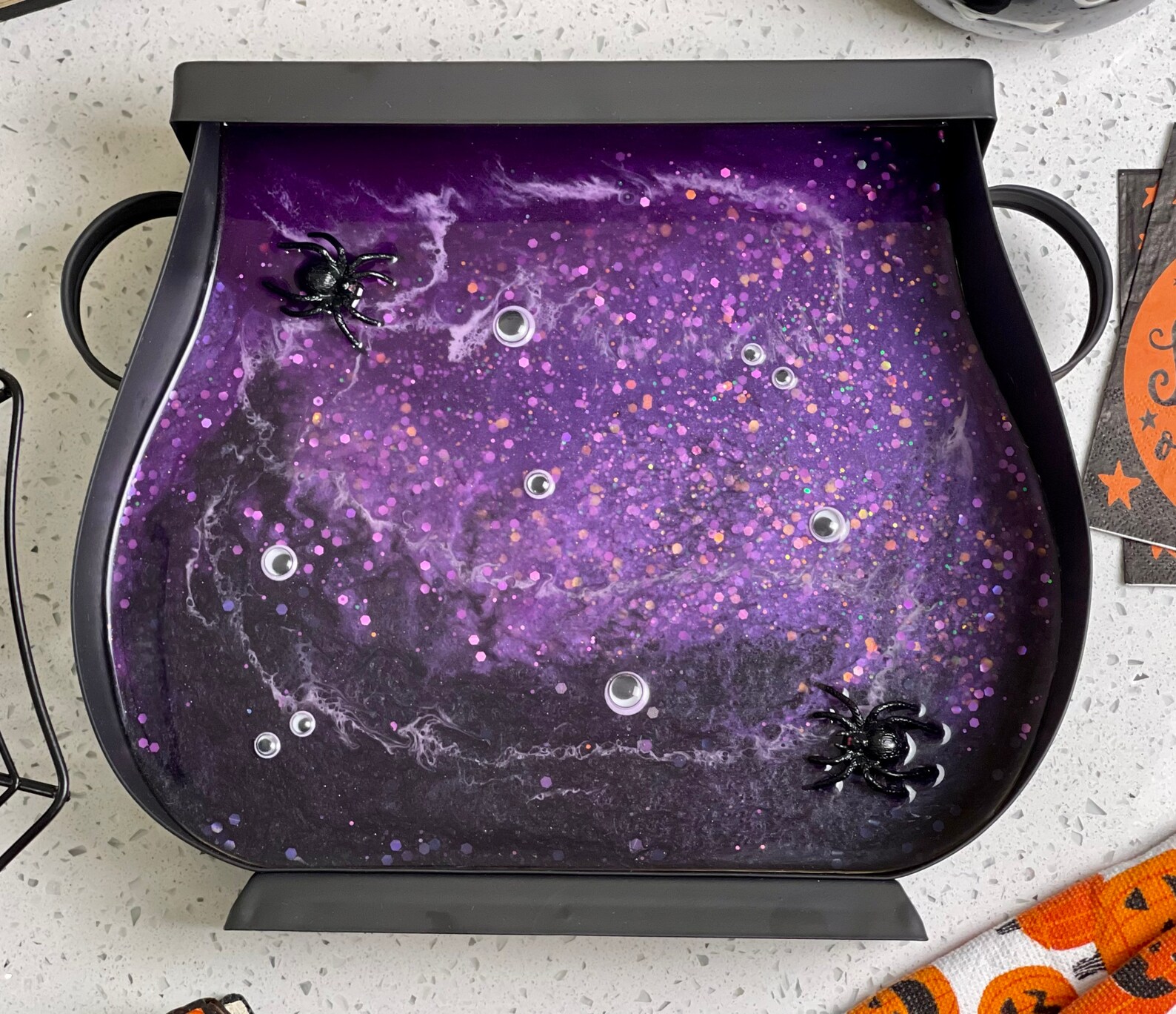 Halloween Spooky Cauldron Tray - Etsy