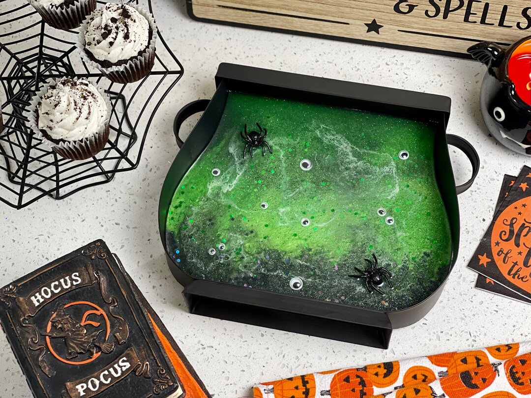 Halloween Spooky Cauldron Tray - Etsy