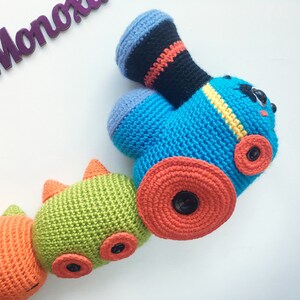 Little TRAIN Crochet Pattern, Crochet Toy for Boy, Soft Colourful Train ...