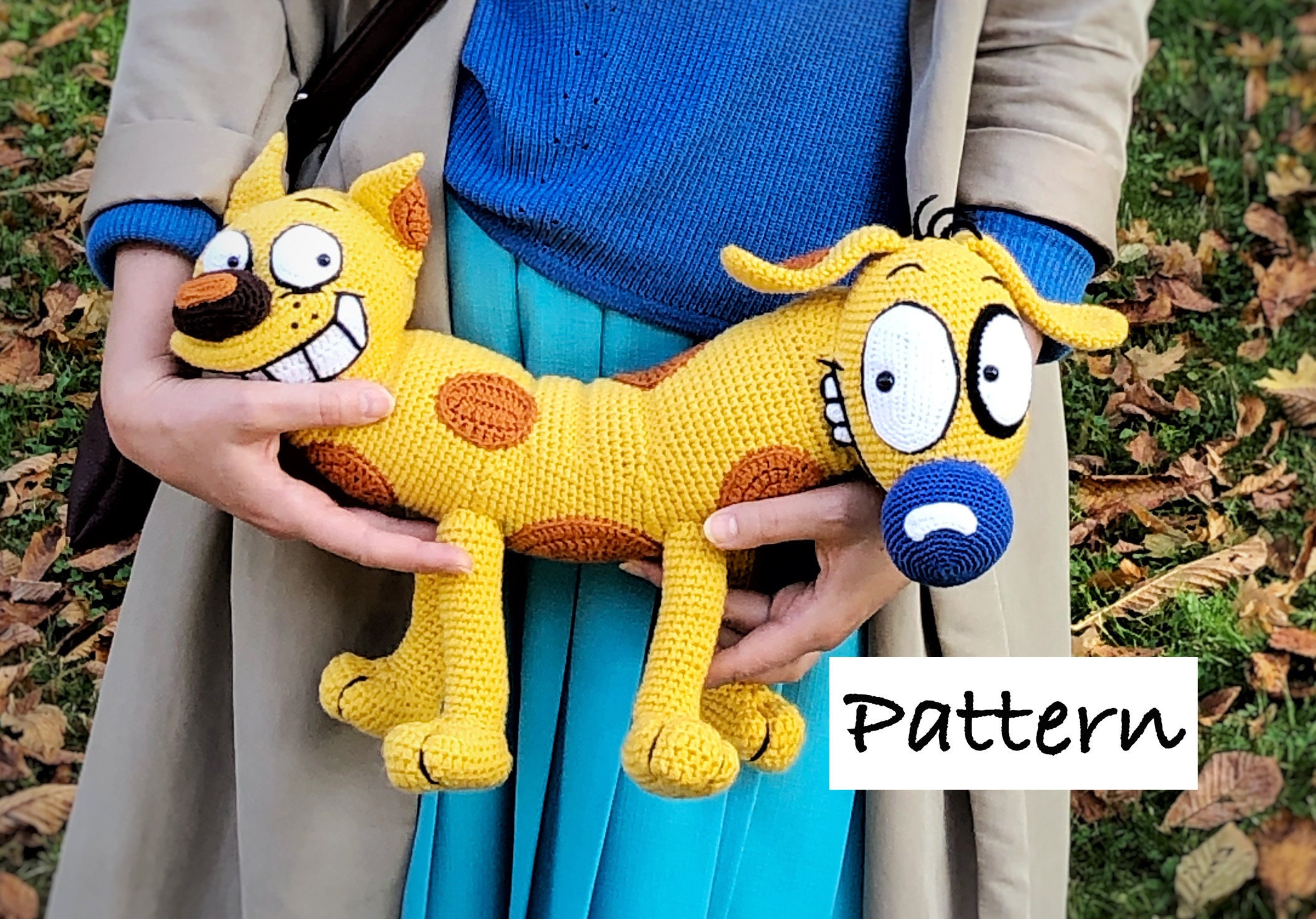 PDF of crochet DogO'Cat detailed illustrated pattern | Etsy