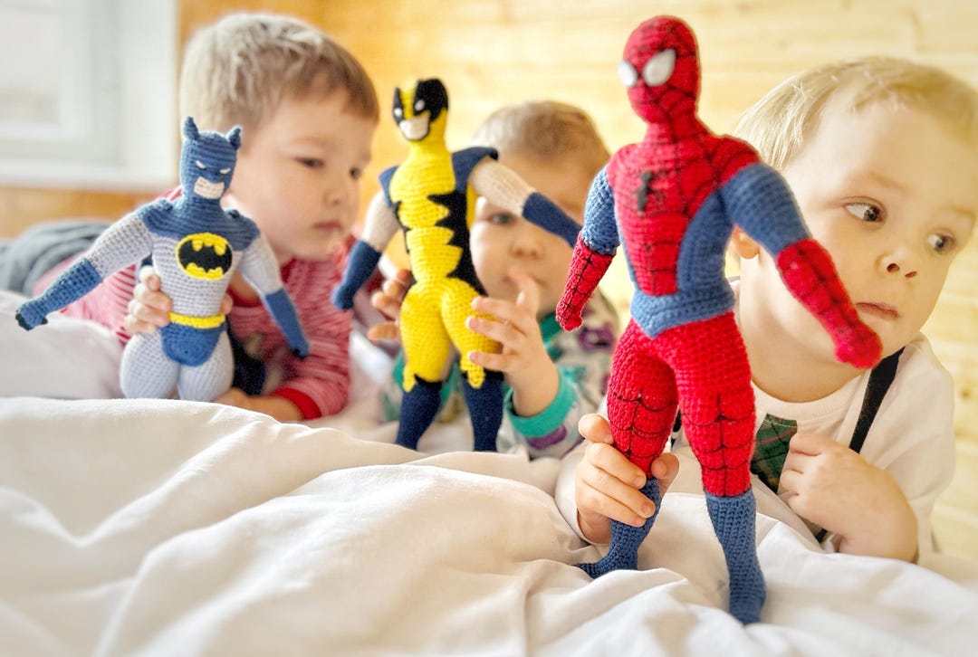Pdf SUPERHEROES - 3 Crochet Patterns, Amigurumi Digital Crochet ...