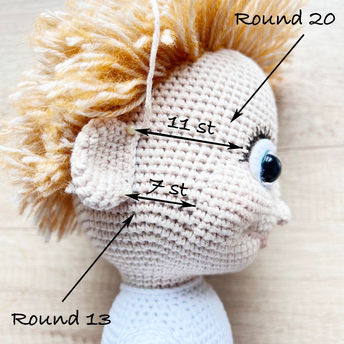 Pdf MASHA Doll Crochet Pattern, Amigurumi Digital Crochet Tutorial ...