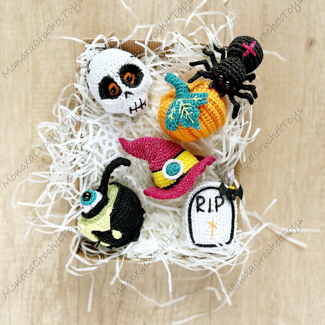 Pdf Halloween SET Crochet Patterns + Videos, Amigurumi Digital Crochet ...