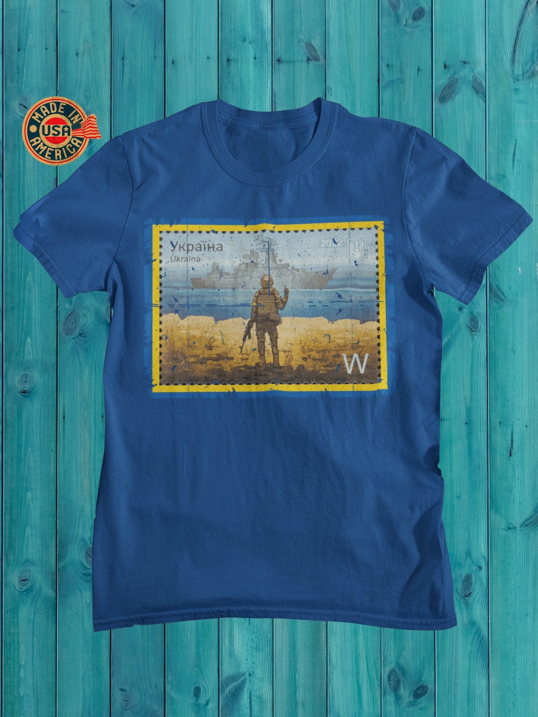 Vintage Ukraine Postage Stamp Flag Pride Army Patriot Roots Moskva ...