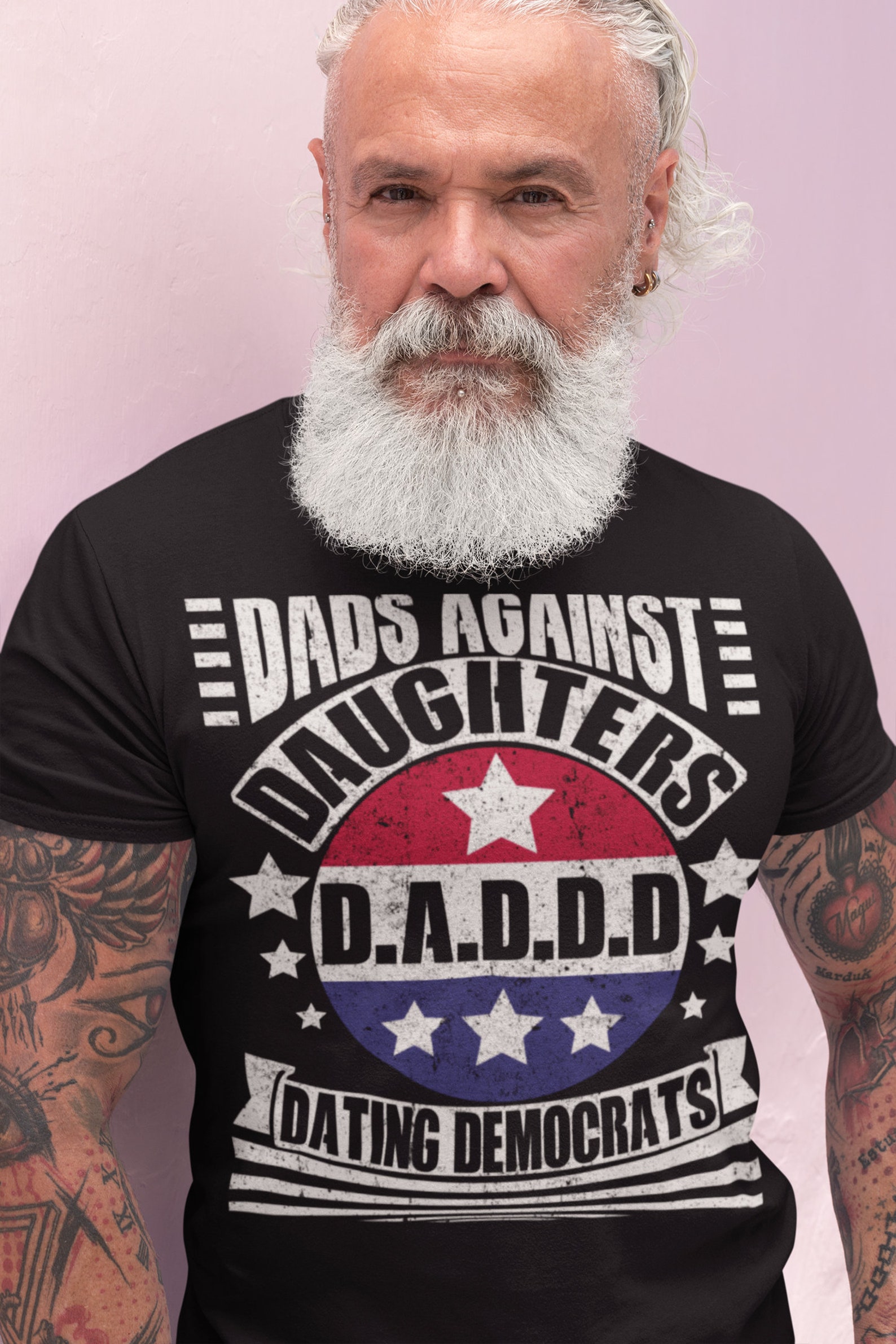 Dads Against Daughters Dating Democrats Daddd Vintage Retro Distressed ...