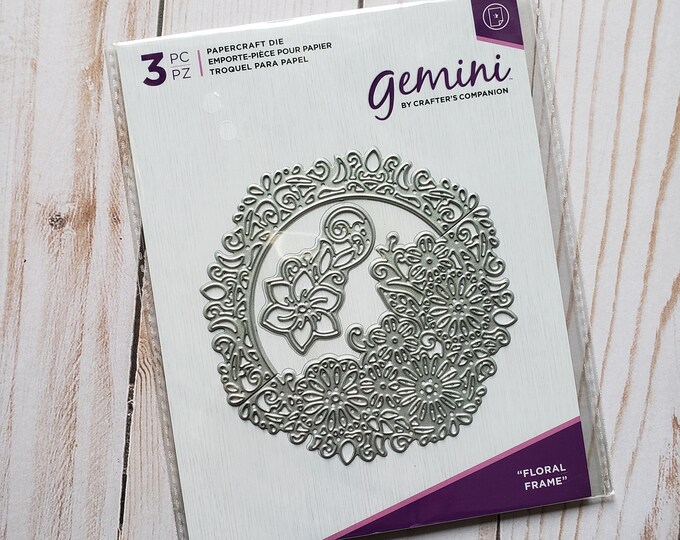 Gemini Papercraft Die Cuts Floral Frame - Etsy