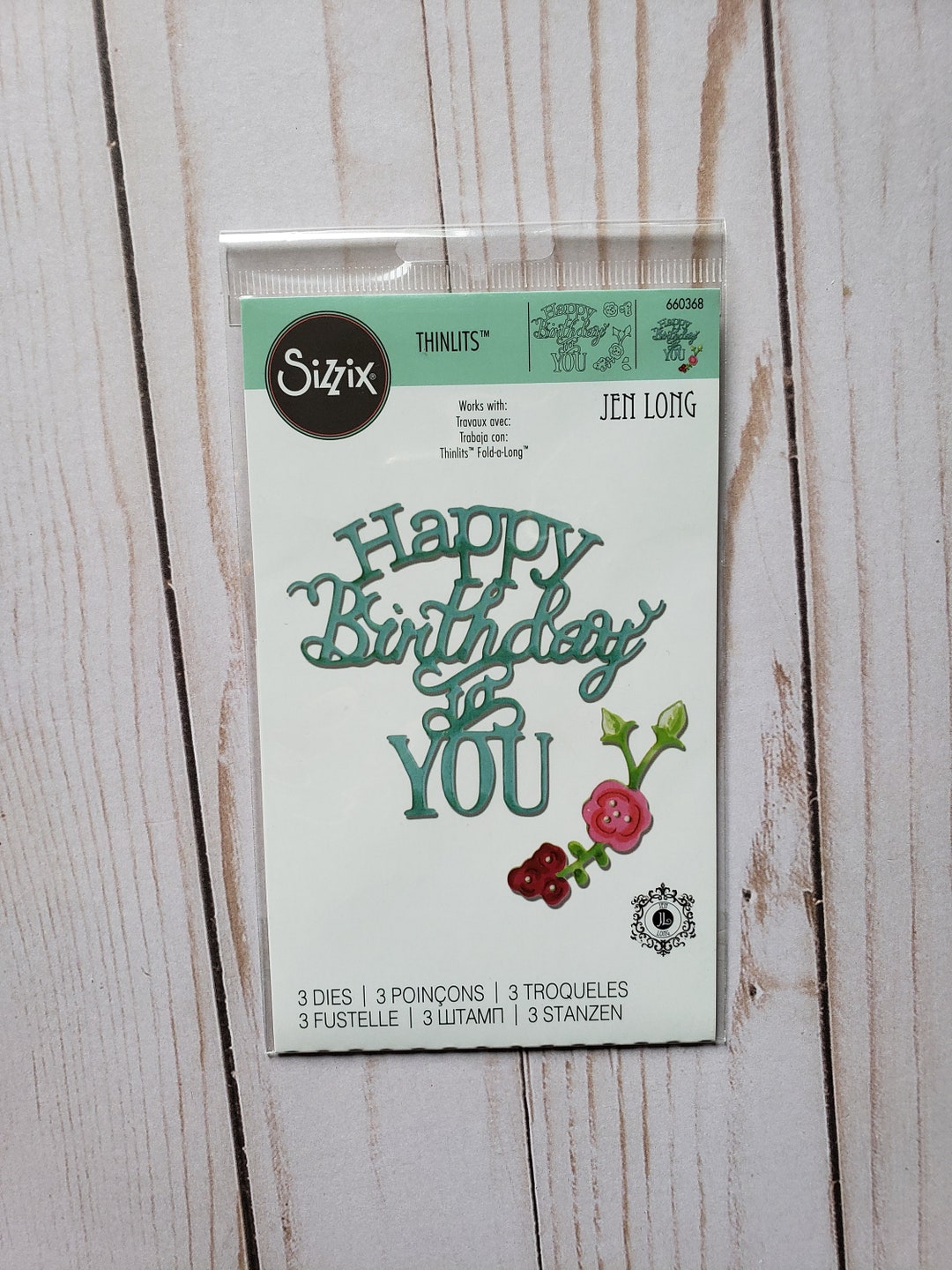 Sizzix Thinlits Dies Phrase Happy Birthday to You - Etsy