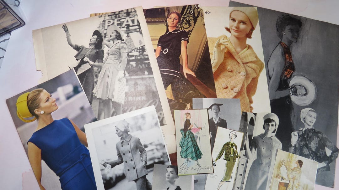 Vintage Magazine Pages and Cut Out Images: Set of 42 - Etsy