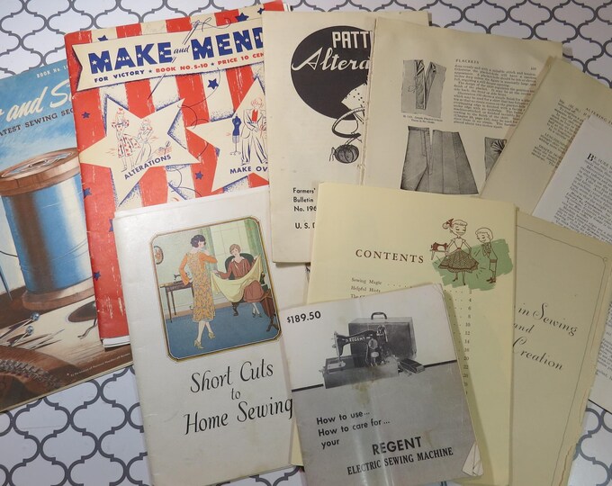 Vintage Sewing Booklet Pages - Etsy