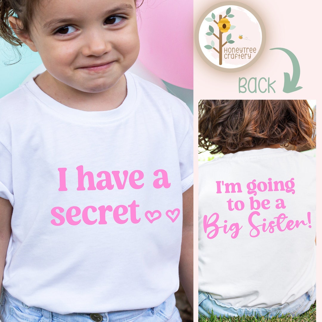 Big Sister Announcement SVG Bundle I Have a Secret and I'm Going to Be ...