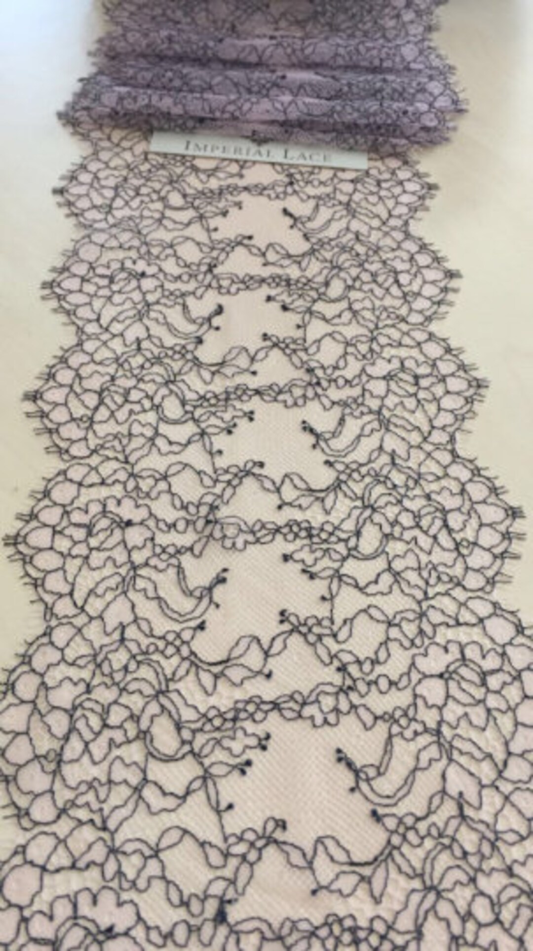 Encaje lila claro encaje francés encaje Chantilly encaje de - Etsy España