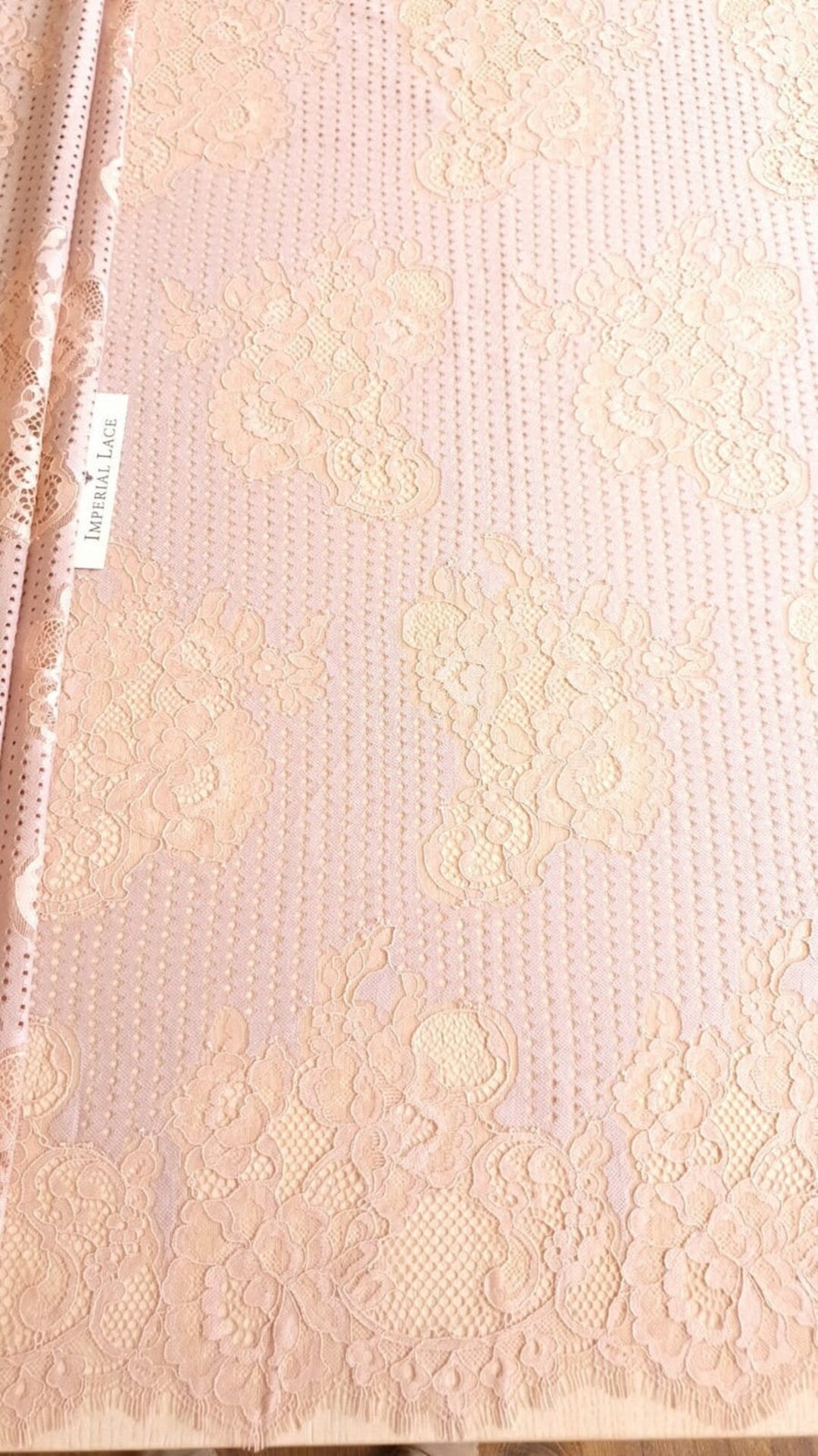 0.80m Piece of the Powder Lace Fabric Wedding Lace, Spitzenstoff ...