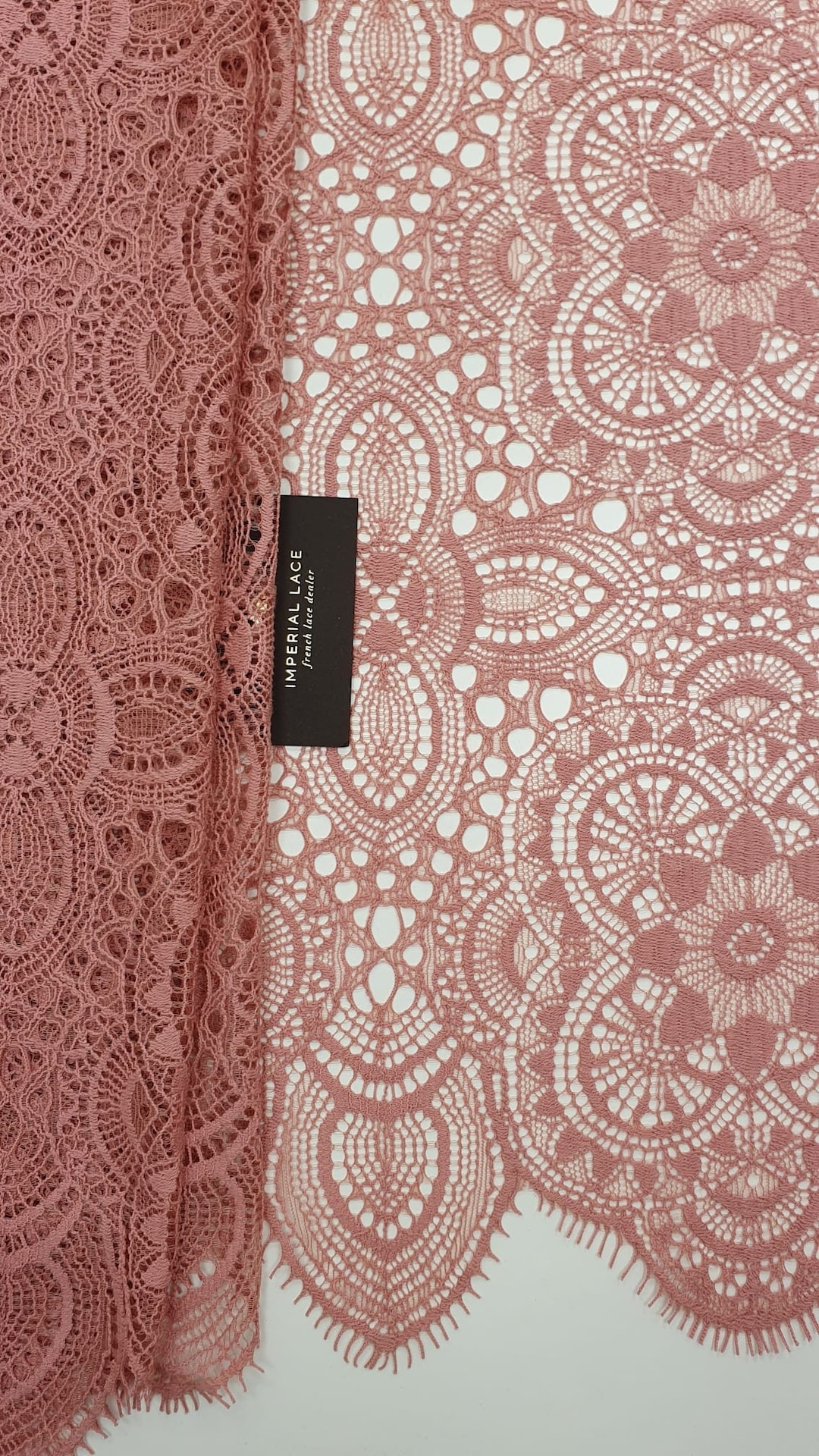 Old Rose Lace Fabric, Geometric Guipure Lace, Crochet Lace Fabric, Boho ...