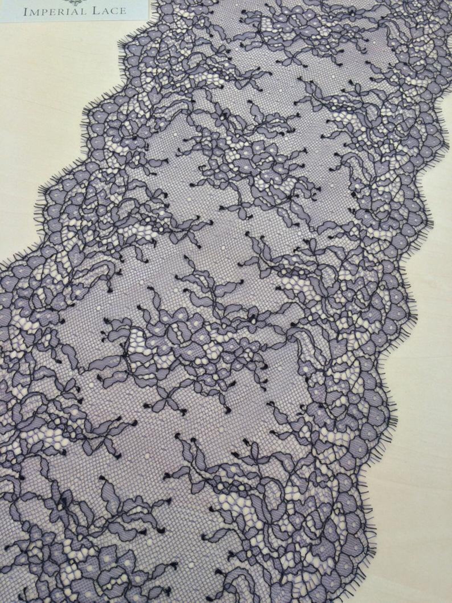 Purple Lace Trim French Lace Chantilly Lace Bridal Gown Lace | Etsy