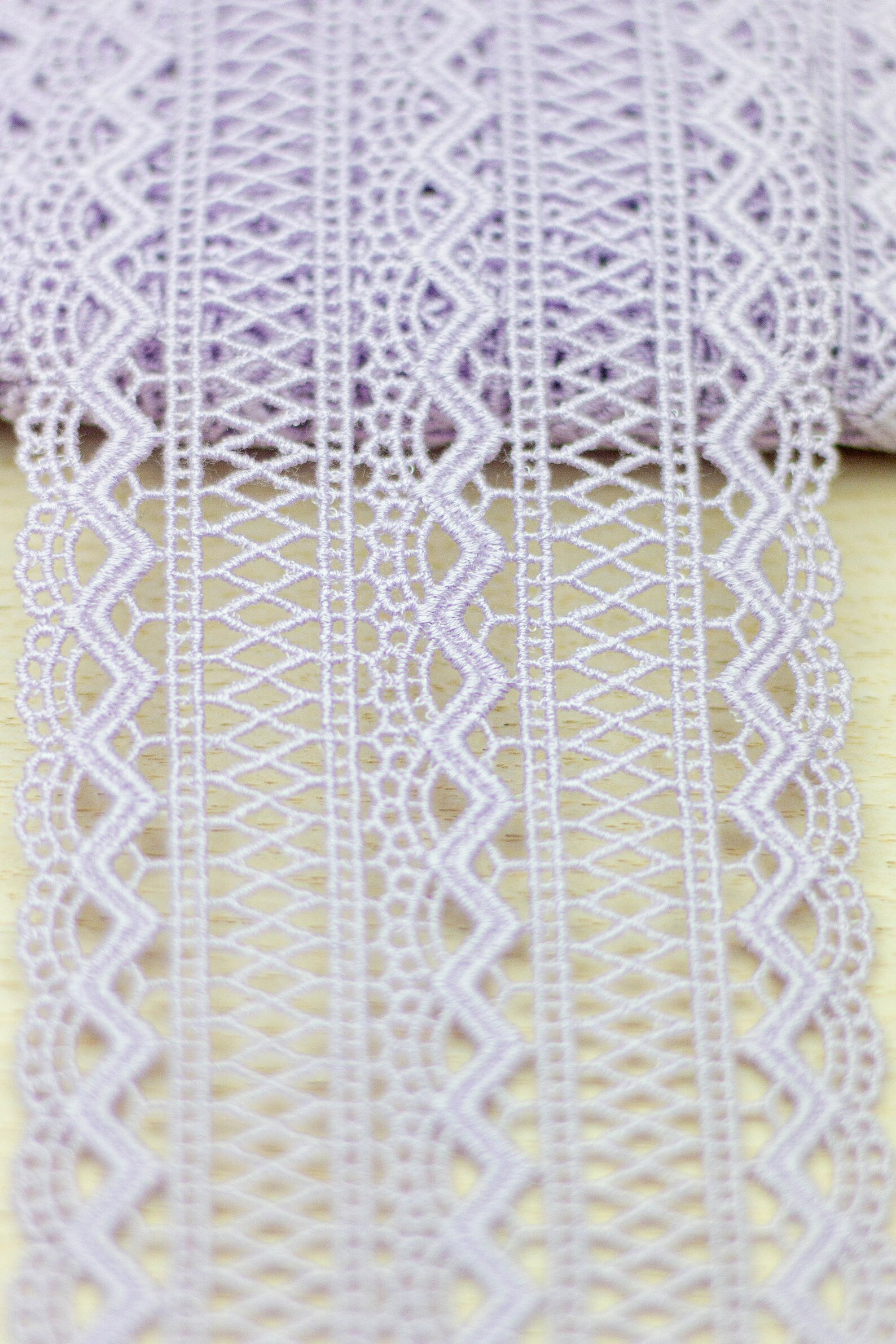 Purple Lace Trim French Lace Lavander macrame Lace Bridal | Etsy