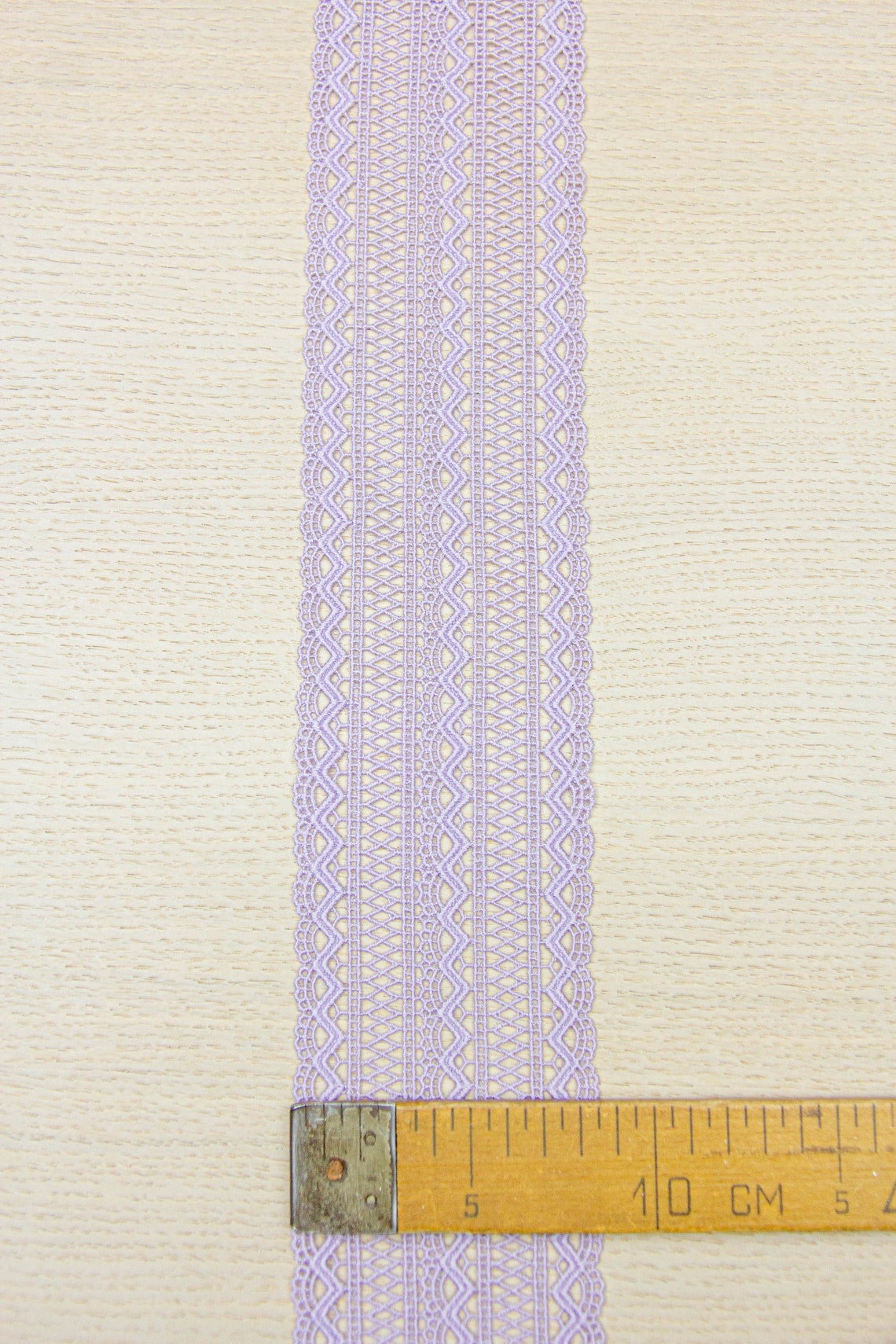 Purple Lace Trim French Lace Lavander macrame Lace Bridal | Etsy