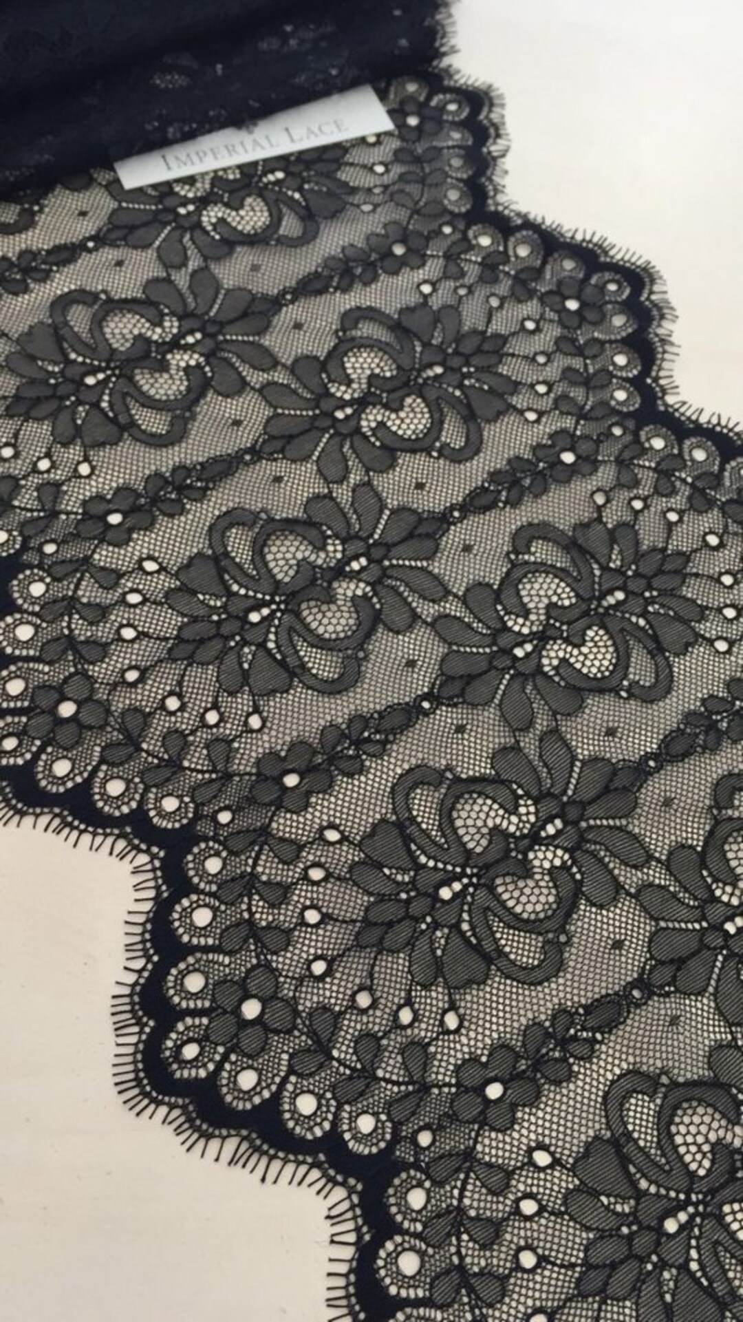 Black Lace Trim, Floral Lace, French Lace, Chantilly Lace Trim ...