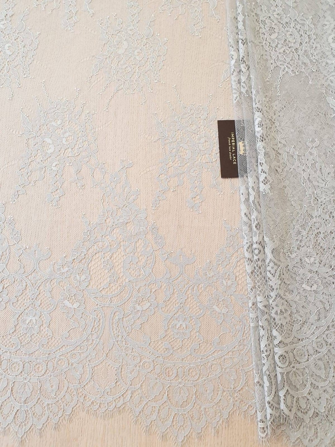 Gray Lace Fabric, Lace Fabric, Boho Lace Fabric, Chantilly Lace Fabric ...