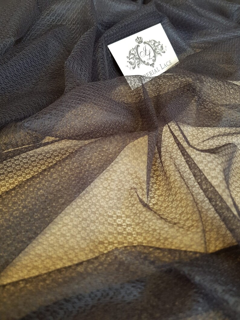 Dark Gray tulle fabricLingerie Gray net Gray net fabric | Etsy