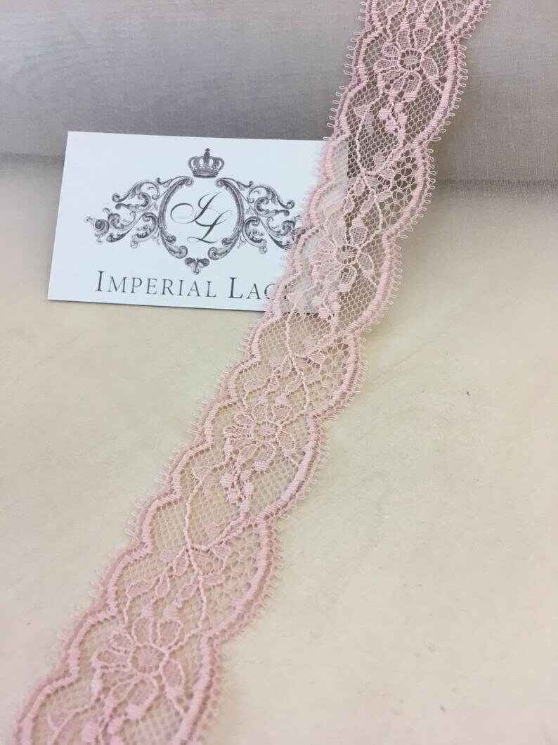 Powder Lace Trim by the yard French Lace trim powder Lace | Etsy
