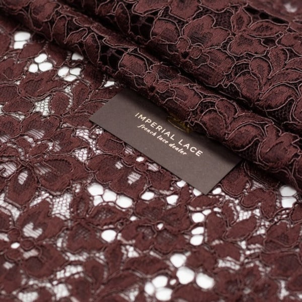 Brown Lace Fabric - Etsy