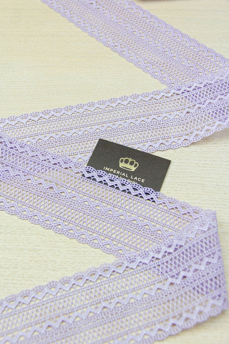 Purple Lace Trim French Lace Lavander Macrame Lace Bridal - Etsy
