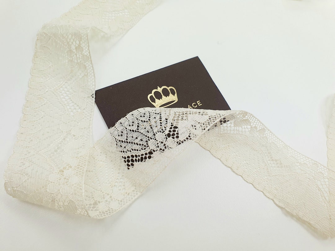 French Cotton Lace Trim, Alencon Lace, Bridal Lace, Wedding Lace, Ivory ...