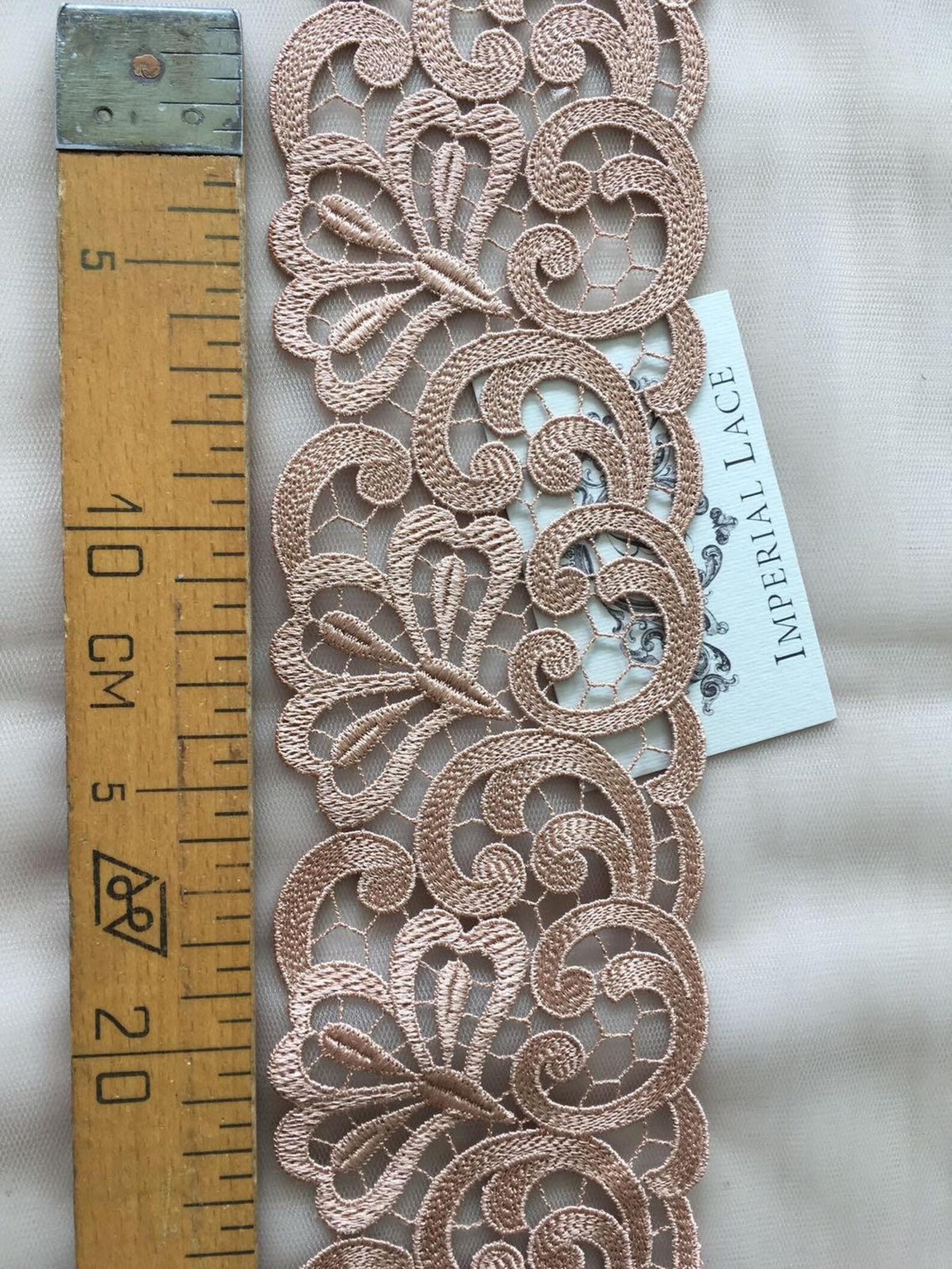 Brown Lace Trim French Lace Chantilly Lace Bridal Gown Lace - Etsy