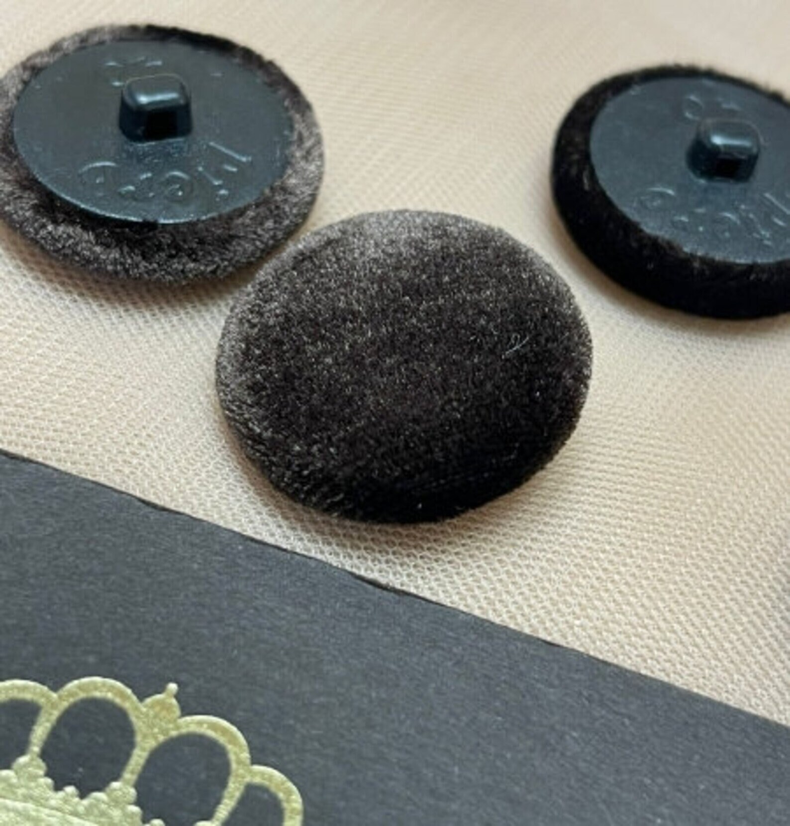 5pc of Brown Velvet Buttons Velvet Covered Buttons Colored - Etsy