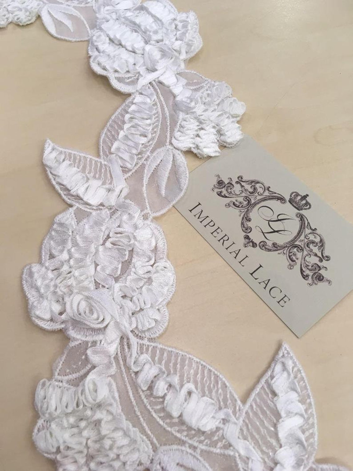 White Lace Trimming Lace Trim Spitzen Stoff White Lace | Etsy