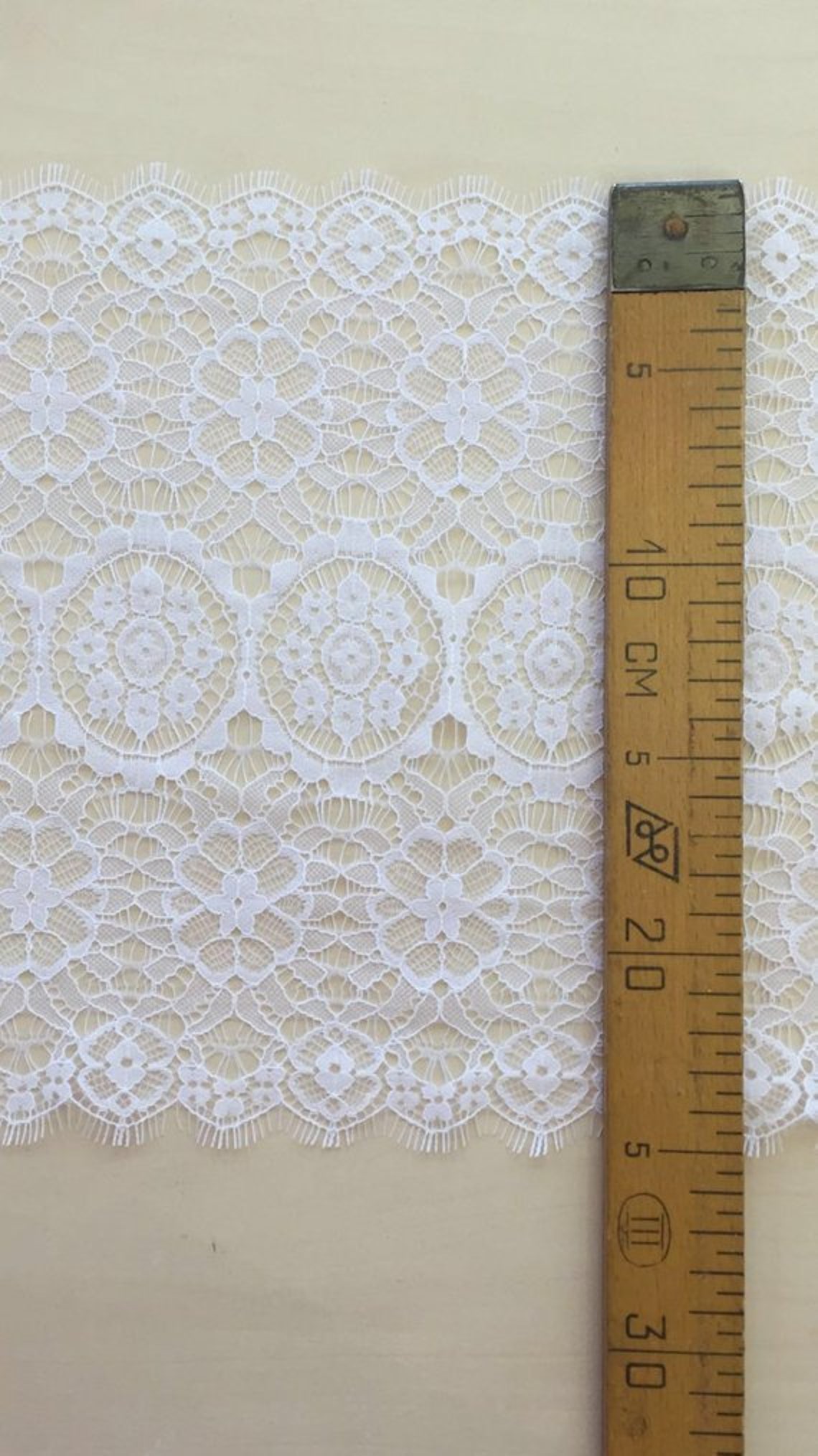 Snow White Lace Trim French Lace Chantilly Lace Bridal Gown - Etsy