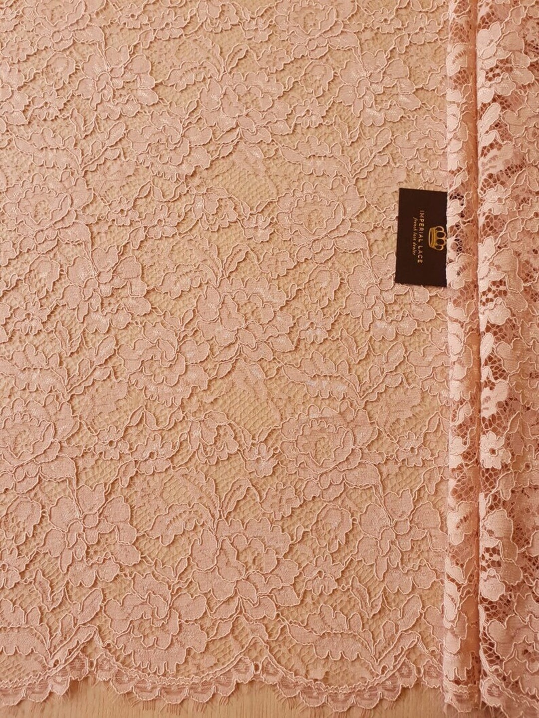 Old Rose Lace Fabric Floral Lace Fabric Alencon Lace - Etsy