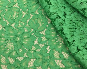 Green Lace Fabric Embroidered Lace French Lace Wedding Lace Bridal Lace ...