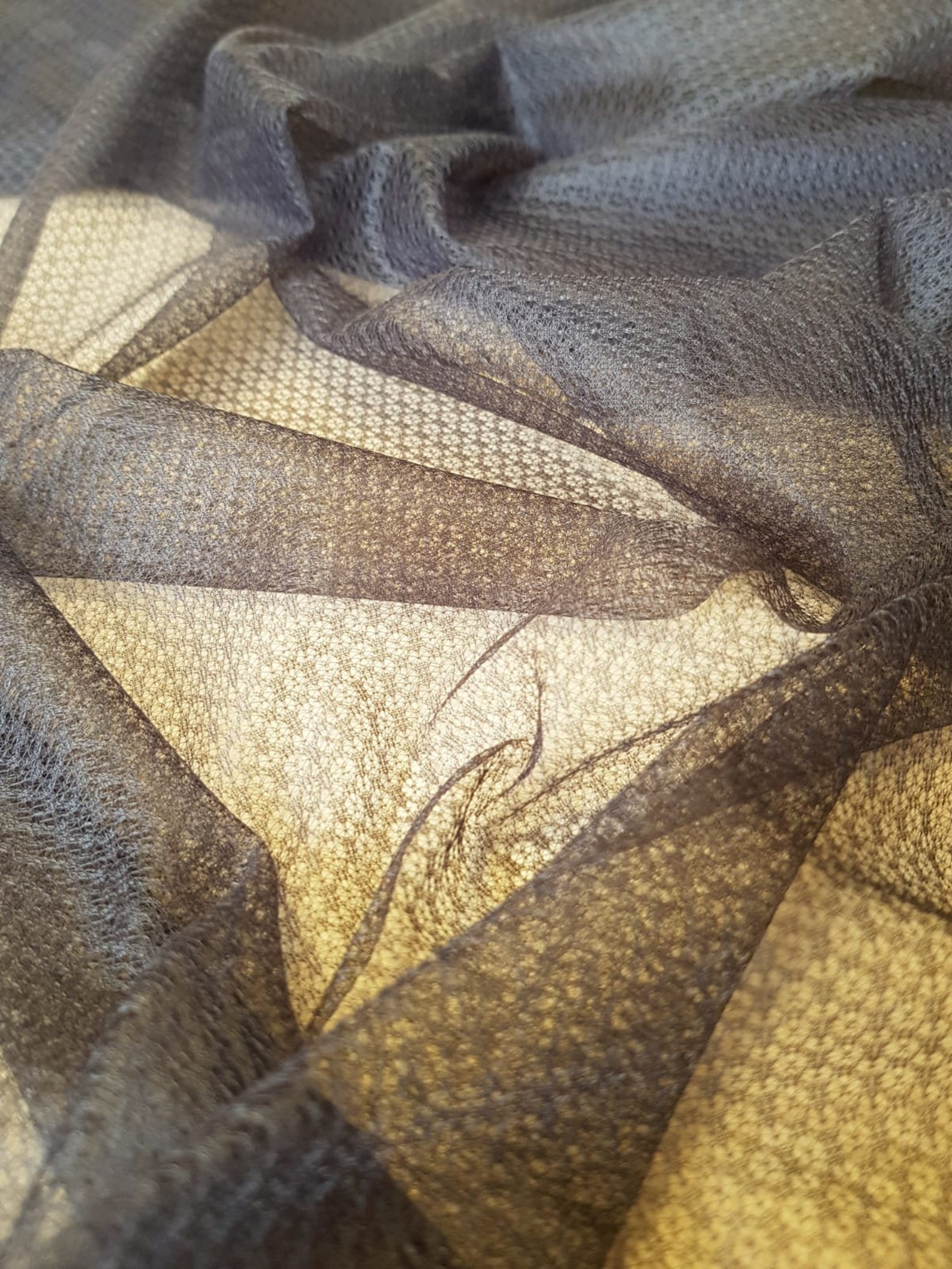 Dark Gray tulle fabricLingerie Gray net Gray net fabric | Etsy