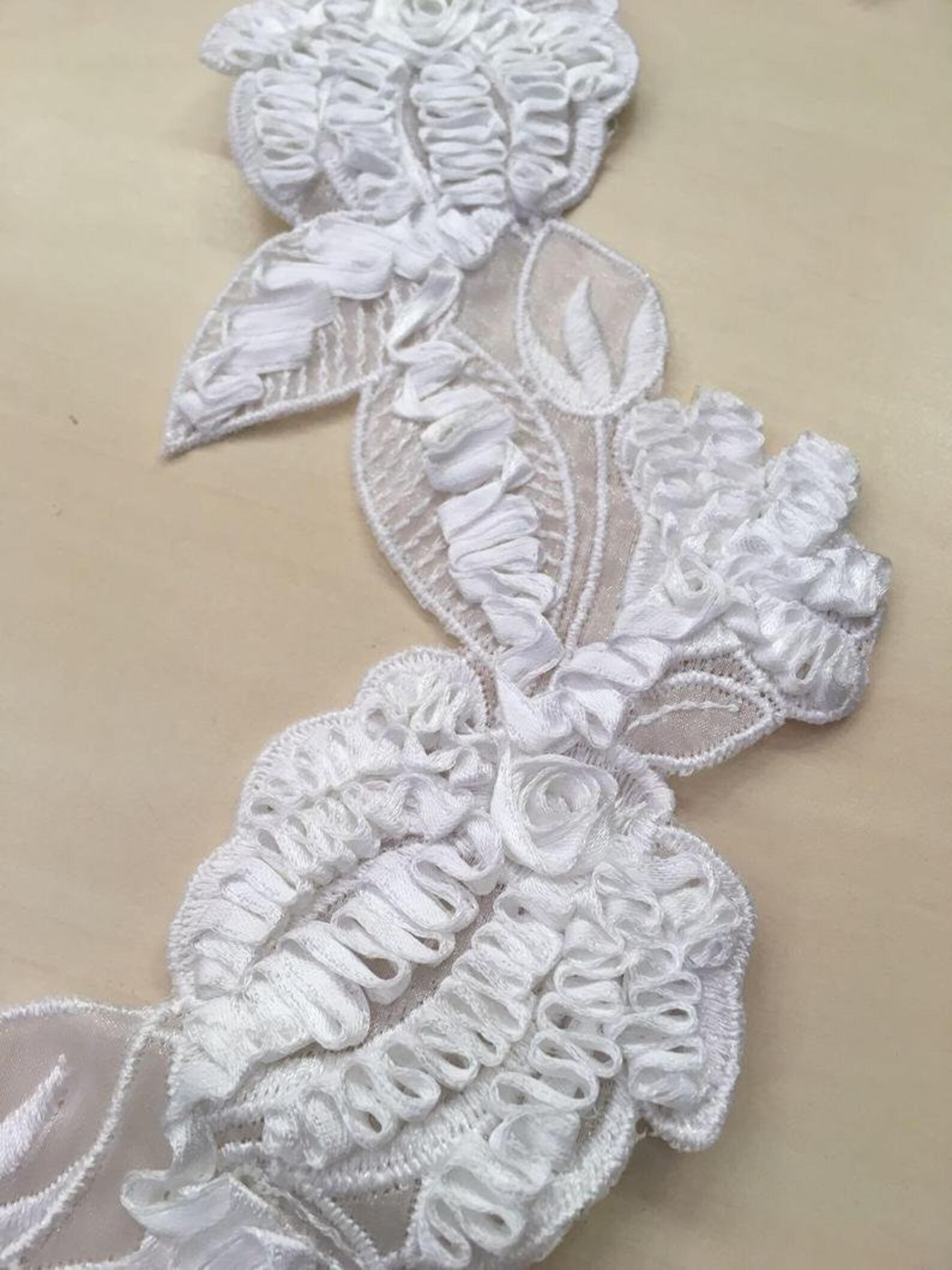 White Lace Trimming Lace Trim Spitzen Stoff White Lace - Etsy